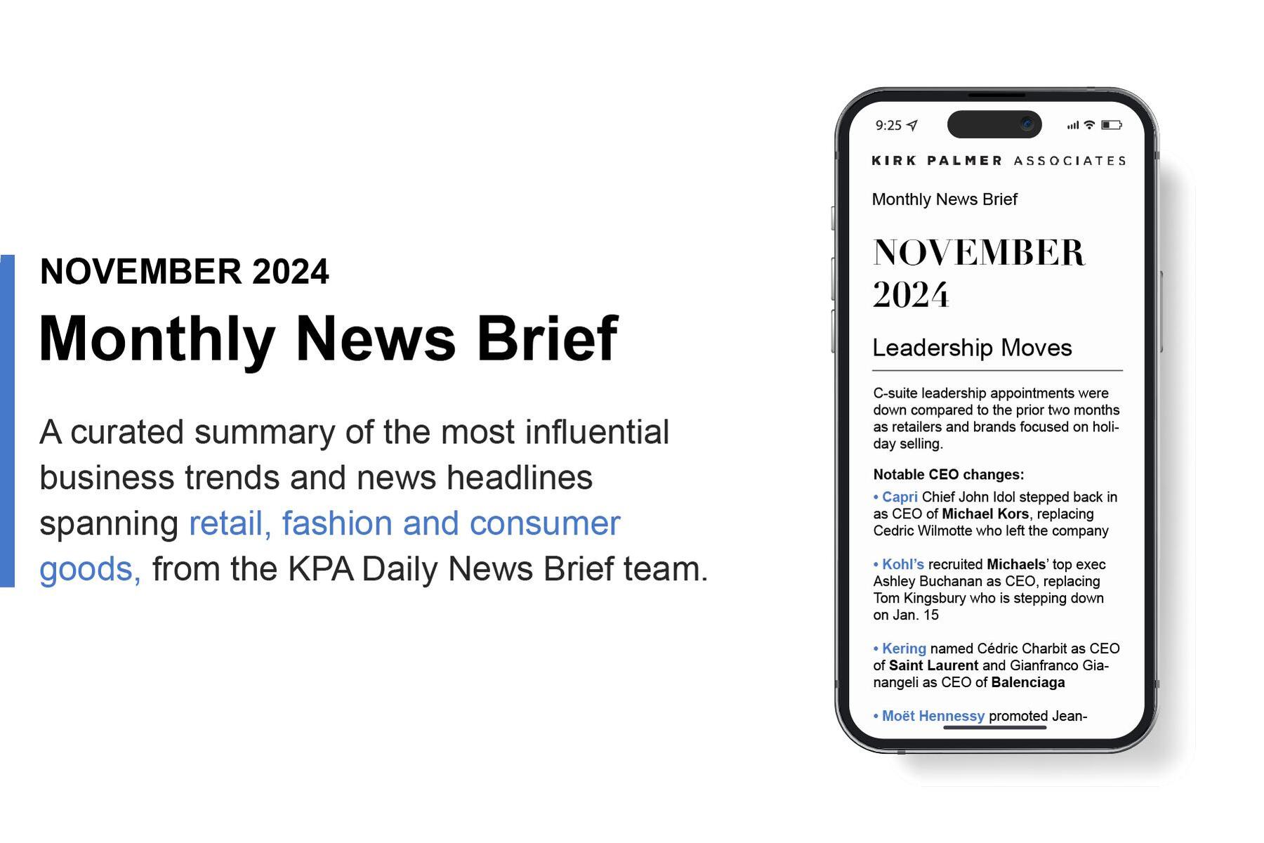 The Monthly News Brief - November 2024 - Kirk Palmer Associates
